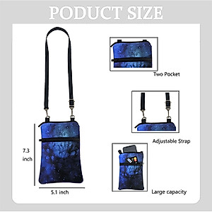 Auony Buffalo Plaid Crossbody Bag,Zipper Shoulder Purse Wristlet Phone Purse Bag