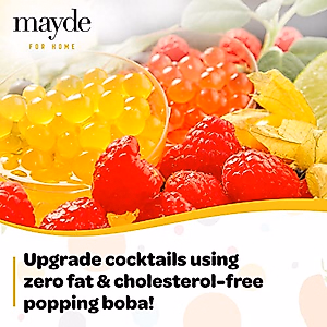 Mayde 6-Flavor Popping Boba Pearls Party Kit (6-Pack, 490 Grams)