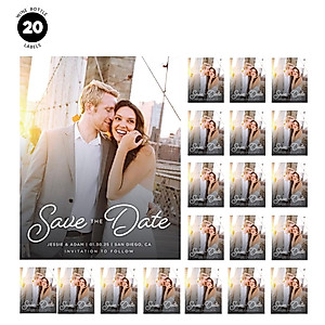 Andaz Press Photo Personalized Wine Bottle Labels, Bulk 20-Pack, Custom Wine Labels for Bottles, Customized Wedding Wine Bottle Labels, Photo Wine Labels for Graduation, Birthday