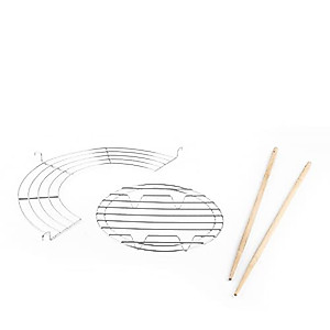 Aroma Housewares AEW-306 Electric Wok with Tempered Glass Lid Easy Clean Nonstick, Cooking Chopsticks, Tempura and Steaming Racks, Professional Model, Black