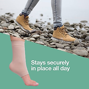 ZenToes Padded Skate Socks for Lace Bite Protection - 1 Pair - for Hockey, Skating and Tall Boots