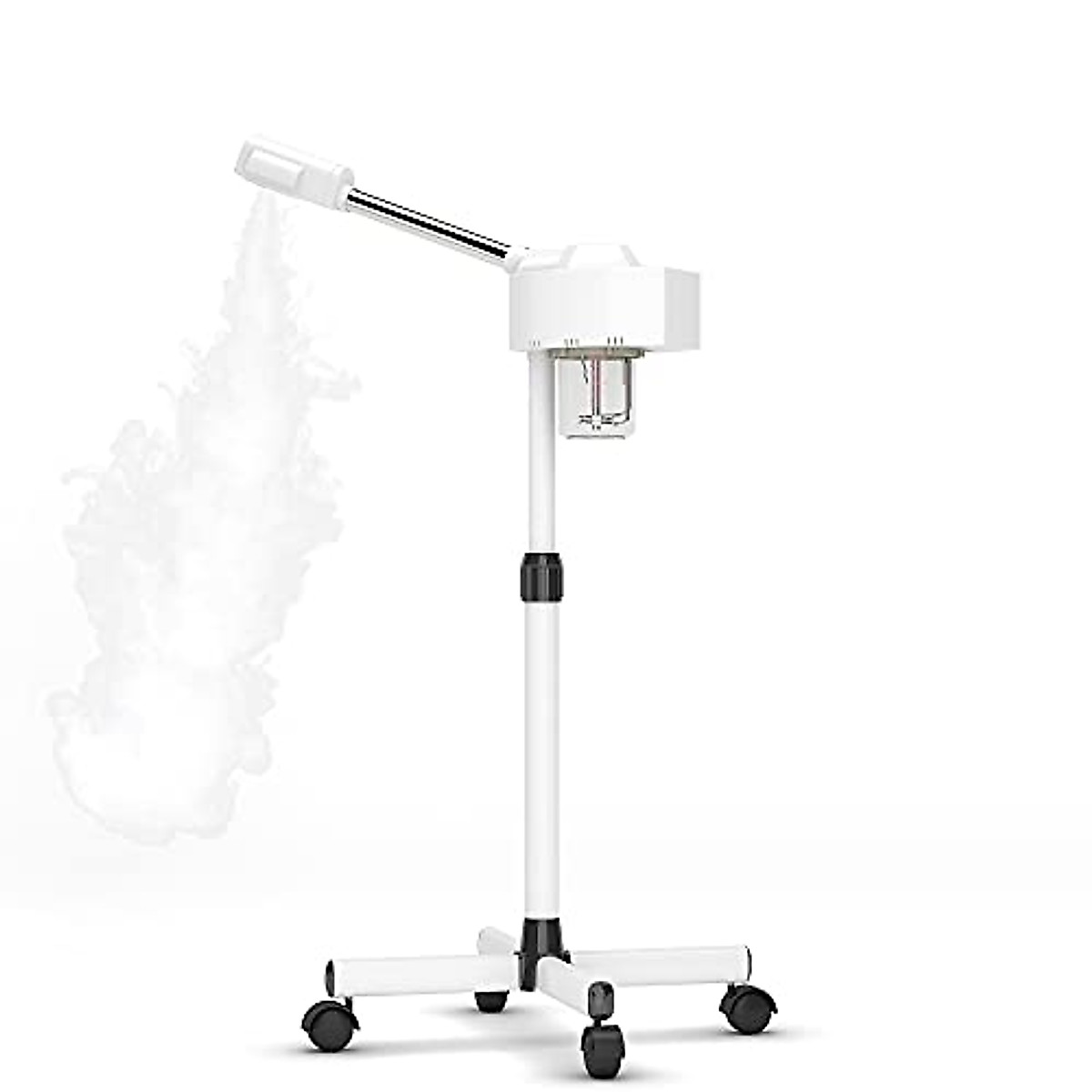Professional Facial Steamer, Loxey Face Steamer with Adjustable Nozzle and Stronger Nano Ionic Hot Mist for Facial Deep Cleaning for Professional Beauty Salon or Home Use.(White)
