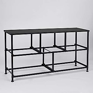 HOMOKUS 5 Drawer Fabric Storage Dressers for Bedroom, Closet Organizers and Storage, Storage Bins with Drawers for Bedroom, Closets & Nursery - Sturdy Steel Frame, Fabric Bins, Wooden Top - Dark Grey