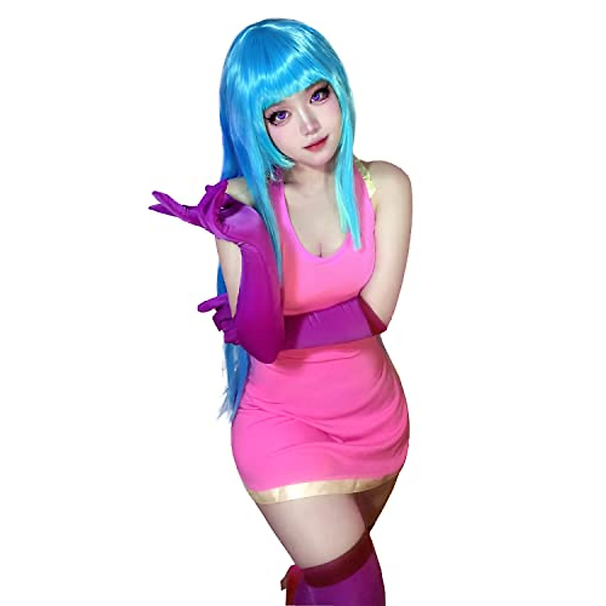 C-ZOFEK Women's Cosplay Dress with Gloves and Stockings (Large)