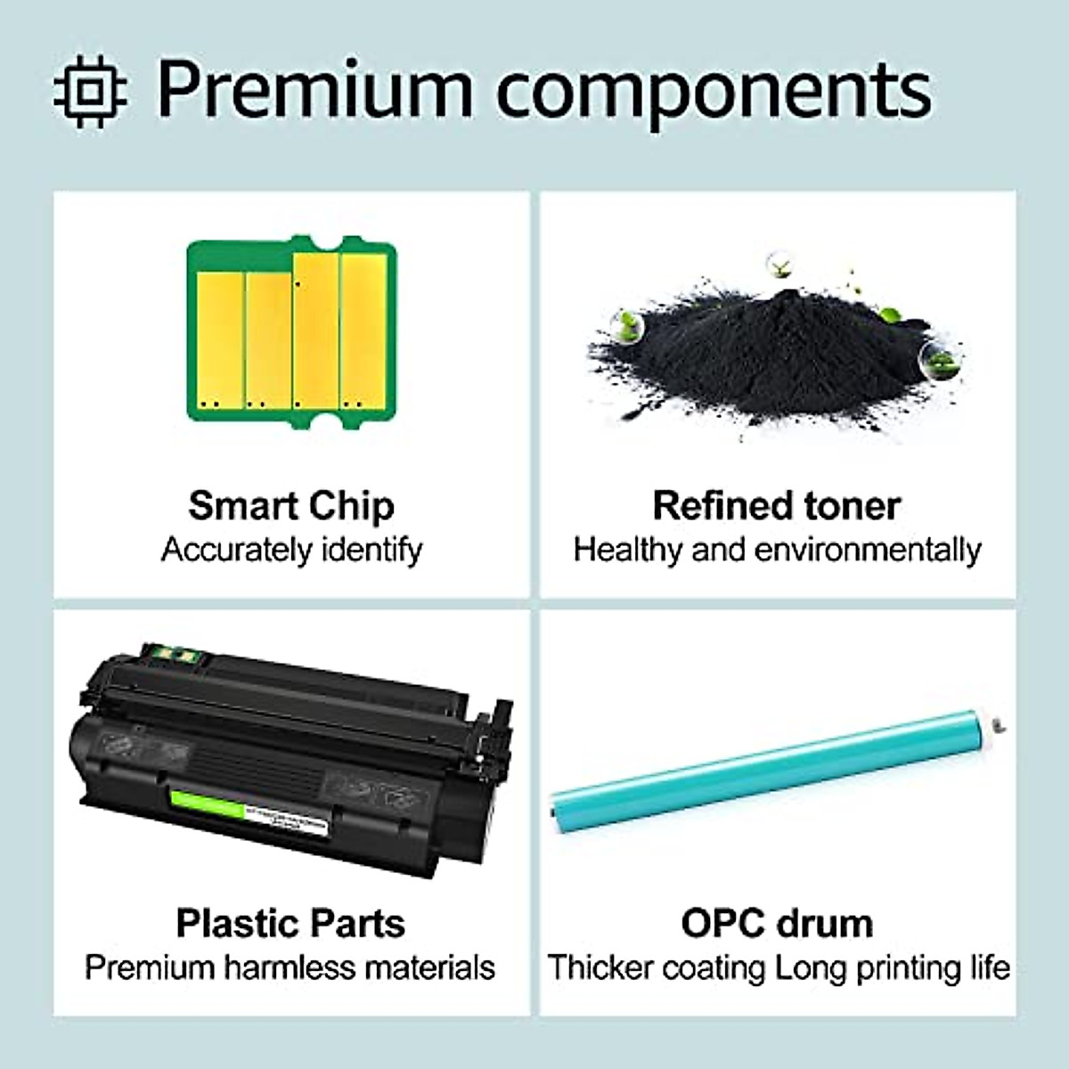 GREENCYCLE 3-Pack Black Toner Cartridge Replacement Compatible for HP 13A Q2613A Laserjet 1300 Laserjet 1300n Laserjet 1300t Laserjet 1300xi Printer