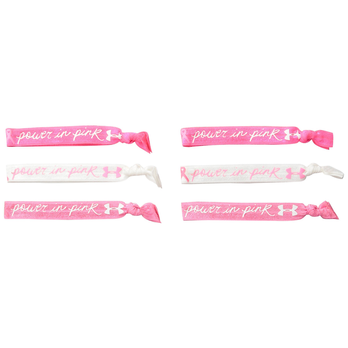 Under Armour Women's Pip Hair Tie, Cerise (654)/White, One Size Fits All