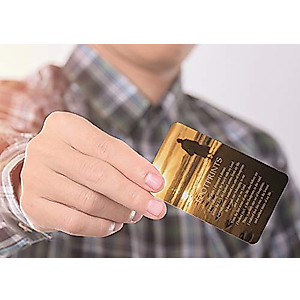 Footprints Poem Golden Brown Beach 4 x 3 Cardstock Prayer Card Pack of 12