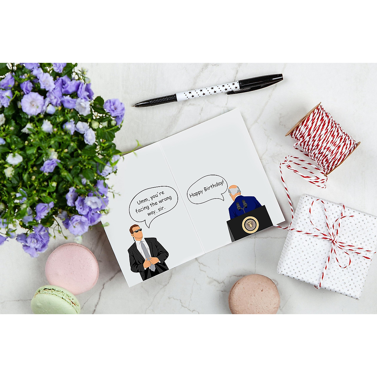 GIFTING GIGGLES Funny Joe Biden Birthday Card | Political Birthday Cards | Great President Gag Gift for 30th 40th 50th 60th 70th 80th 90th | Comes with Presidential Seal - MADE IN USA