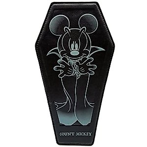Loungefly X LASR Exclusive Disney Count Mickey Coffin Convertible Crossbody Bag - Cute Backpacks Festival Backpack Goth Fashion Disneybound