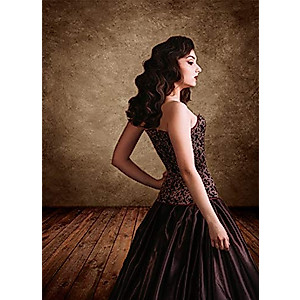 WOLADA 5x7FT Abstract Brown Wood Backdrops Newborn Photography Backdrop Retro Dark Wooden Floor Wall Backdrop Vintage Photo Backdrop Photographer Pictures Video Background Studio Props 10702