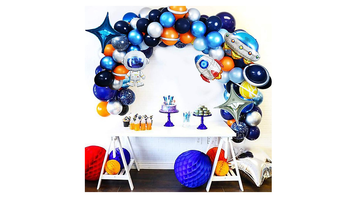 Space Party Balloons Kit by Felice Arts - 90pcs & More