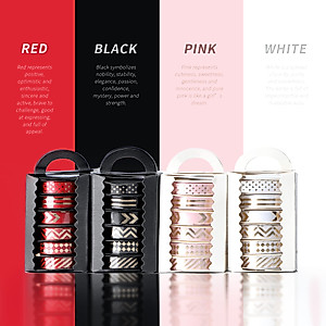 South Ocean Gold Glitter Red Fabric Ribbons 6 Rolls 13.2 Yards 1/2''- Decorative for Christmas Gift Package Wrapping,Birthday Party Wedding Decoration Bows Making DIY Crafts