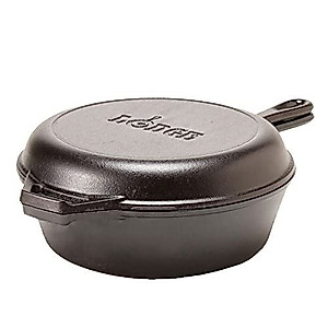 Lodge LCC3 Cast Iron Combo Cooker, Pre-Seasoned, 10.25" -Quart