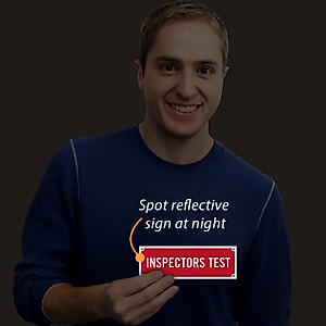 SmartSign - SE-5022-ERE-REF-2x6 "Inspectors Test" Tag | 2" x 6" 3M Engineer Grade Reflective 2" x 6" 3M EG Reflective Aluminum