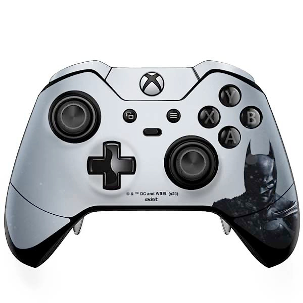 Skinit Decal Gaming Skin Compatible with Xbox One Elite Controller - Officially Licensed Warner Bros Batman Arkham Design