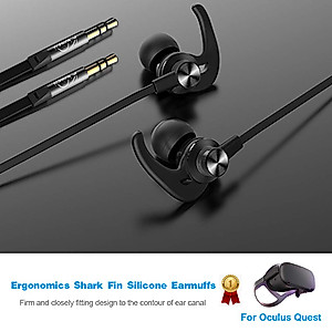 VR Face Pad Face Mask + Earphones + Carrying Case 3 in 1 Accessories Set Compatible with Oculus Quest