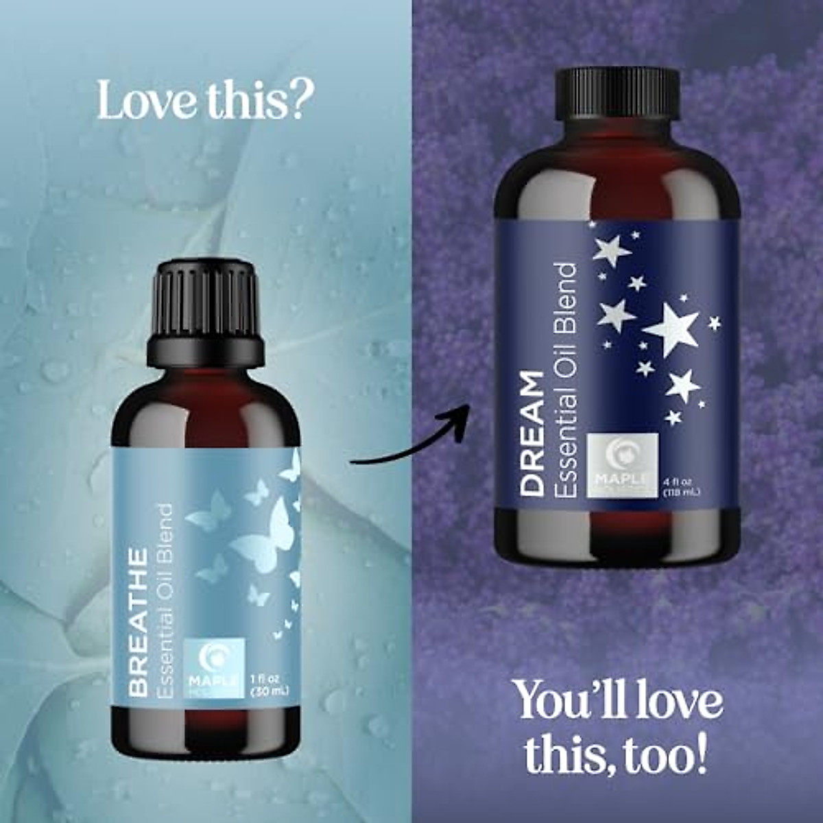 Breathe Essential Oil for Diffuser - Invigorating and Refreshing Breathe Essential Oil Blend with Eucalyptus Peppermint Tea Tree and Mint for Diffusers for Home and Shower Aromatherapy (1 Fl Oz)