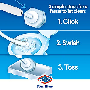Clorox ToiletWand Disinfecting Refills, Disposable Wand Heads - 6 Count (Package May Vary)