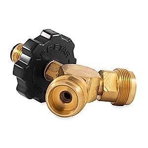Camco 59893 Propane "Y" Adapter with Handwheel