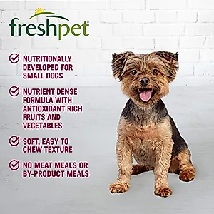 Freshpet Healthy & Natural Food for Small Dogs/Breeds, Fresh Grain Free Chicken Recipe, 1lb