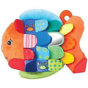 Melissa & Doug Flip Fish: K's Kids Baby Toy Series Bundled with 1 Pair of Baby Socks Bundle [91954]