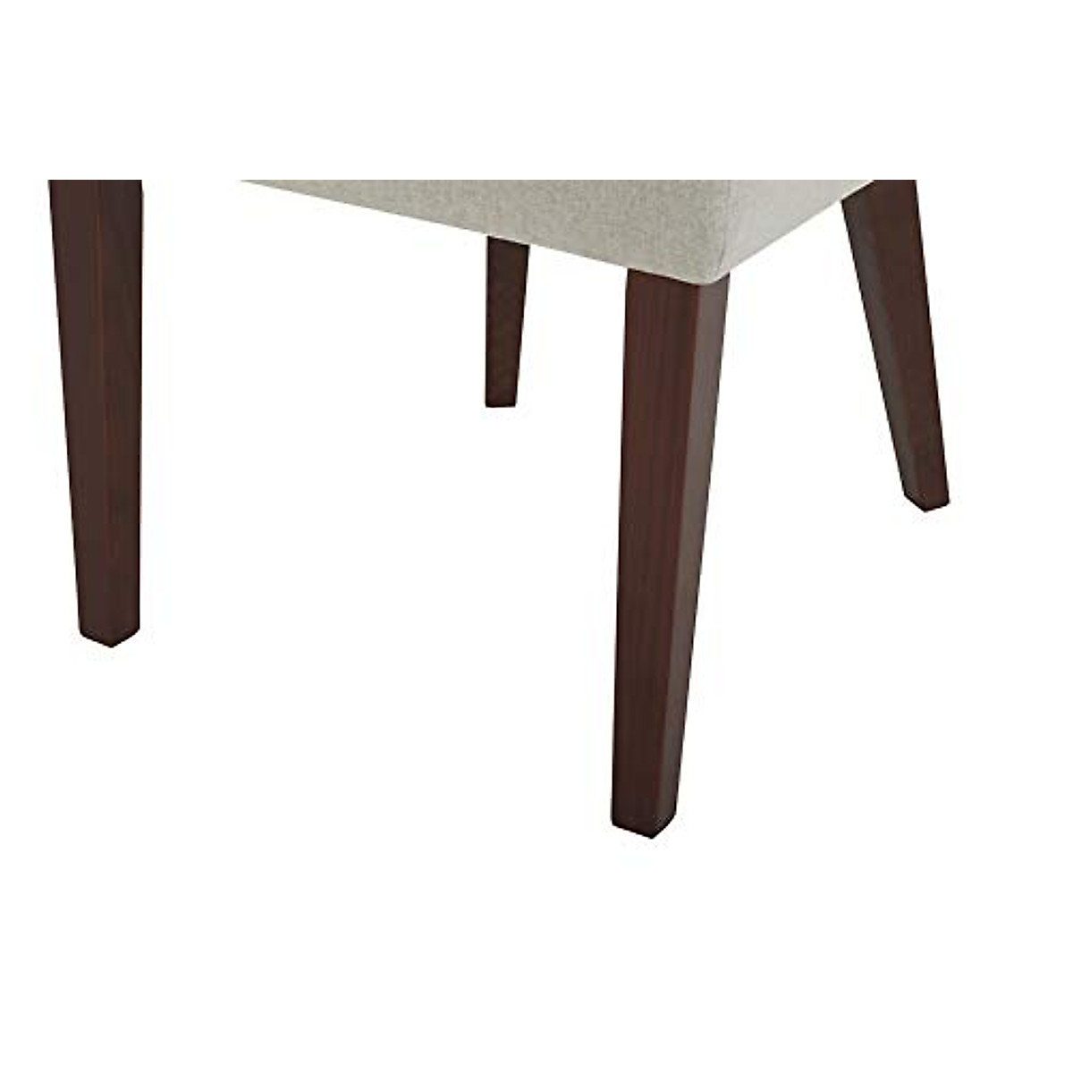 Amazon Brand – Rivet Phinney Contemporary Upholstered Dining Chair, 19.7"W, Wood,Silver