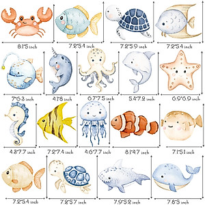 Ocean Animals Hanging Swirls 20Pcs Under The Sea Party Hanging Decorations Marine Animals Party Swirls Ceiling Ocean Party Decorations Streamers for Ocean Sea Theme Baby Shower Supplies