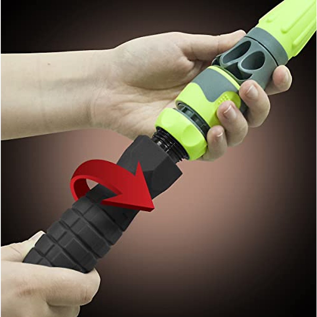 Flexzilla Colors Garden Hose with SwivelGrip, 5/8 in. x 50 ft., Drinking Water Safe, Red Clay - HFZC550TCS