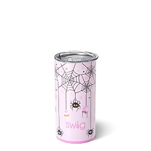 Swig Life 12oz Insulated Tumbler, Travel Coffee Tumbler with Lid, Cup Holder Friendly Travel Coffee Mug, Stainless Steel Thermos (Sweet And Spooky)