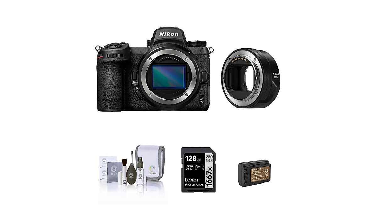 Nikon Z 7II Mirrorless Camera Bundle with 128GB Card & Accessories