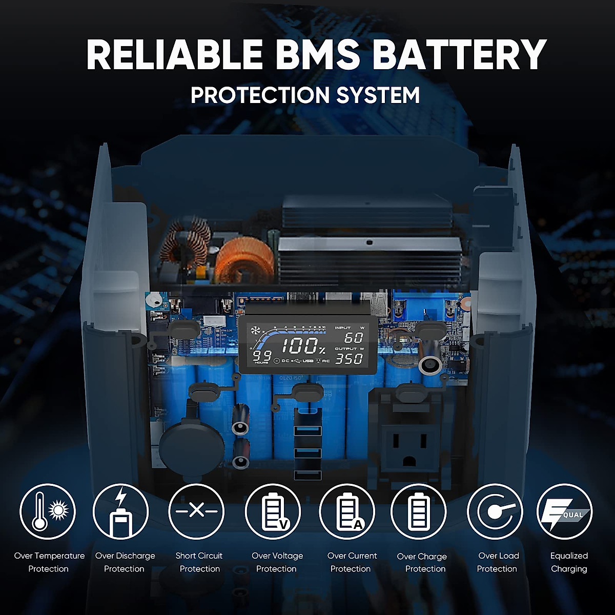 Prostormer Portable Power Station, 201.6Wh Backup Lithium Battery with 110V/240W AC Outlet, Solar Generator (Solar Panel Not Included), LED Lighting for Outdoors Camping Travel Hunting Emergency
