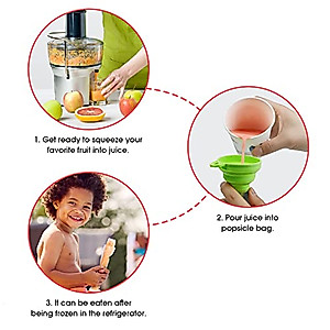 150 Pack Popsicle Bags, 11 x 1.96'' Ice Pop Bags for Kids Adults, BPA Free Freeze Pop Bags, DIY Yogurt Tubes Holographic Bags with Funnel for Healthy Snacks, Popsicles, Smoothies and Party Favor Food Storage