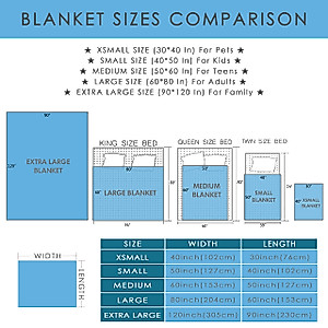 Ishanaten Flag Star Patriotic Blankets Independence Day 4th of July Blanket Gifts, Ultral Soft Blue Red White Lightweight Flannel Blankets Throw for Home Sofa Bed Chair 50"x60" for Teens