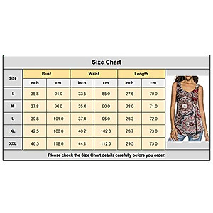 MODARANI Gray Sleeveless Tops for Women Floral Pleated Tunic Flowy Cami Shirt L