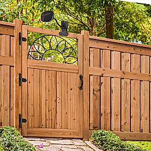 OkeMeeo Gooseneck Clamp Mount for Arlo Pro 4/Pro 3/Pro 2/Essential/eufy/Owlet Duo/Reolink Camera and More on Gutter,Window Guard,Tree(No Drill,Black, 2 Pack)