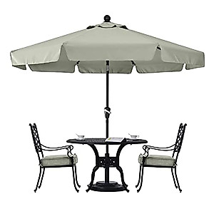 ABCCANOPY Premium Patio Umbrellas 7.5' Light Gray
