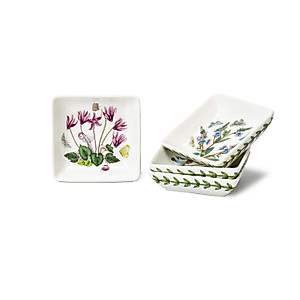 Portmeirion Botanic Garden 3-Inch Square Mini Dishes, Set of 4