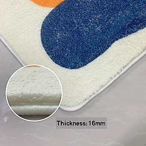 ABREEZE Play Mat, Faux Wool Kids Play Area Rugs 4' x 5.3' Non-Slip Childrens Carpet ABC Number Educational Learning & Game Decor Living Room Bedroom Playroom Nursery Best Shower Gift