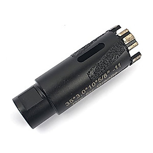 Z-Lion 1-3/8 Diamond Hole Saw with Vacuum Brazed Dry Core Drill Bit for Granite Marble