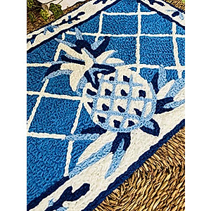 Jellybean Modern Indoor / Outdoor Mat Home Comfort Rugs 20" X 30" Rectangle French Country Pineapple