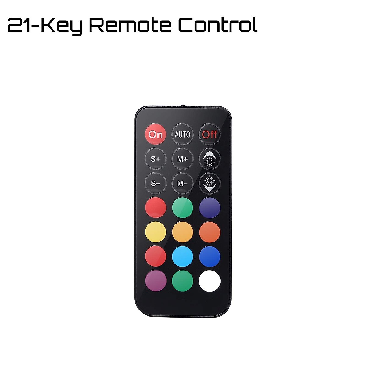 upHere 10-Port 6PIN SATA RGB Hub with 21-Key Remote Control/Splitter for 6-Pin Case Fans in Black-MBX10