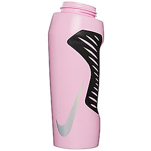 Nike Unisex's HYPERFUEL Water Bottle, Pink Rise/Black/Black/IRID, One size