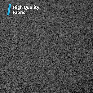 Mjkone Oversized Convertible L Shape Sectional Sofa Couch, Modular Sofa with Reversible Ottoman, Upholstered Sectional Couch for Living Room Apartment, Dark Gray