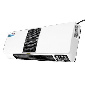 Wall Mount Air Conditioner Fan Portable Air Conditioner Fan Air Conditioner Fan Heater Air Cooler Small Air Conditioner Fan with Remote Control for Office Home Bedroom Living Room, White