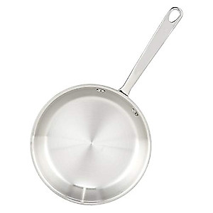 AmazonCommercial Tri-Ply Stainless Steel Fry Pan, 8 Inch