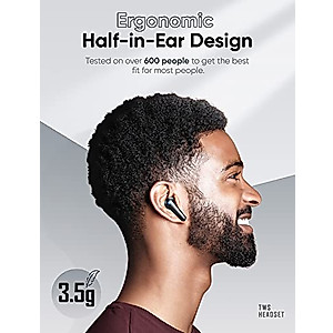 Bluetooth Earbuds, Wireless Earphones for iPhone & Android, Bluetooth 5.2 in-Ear Headphones Touch Control, Fast Charge, LCD Power Display, 30H Play Time, Built-in Mic Ear Buds for Home Office Sports