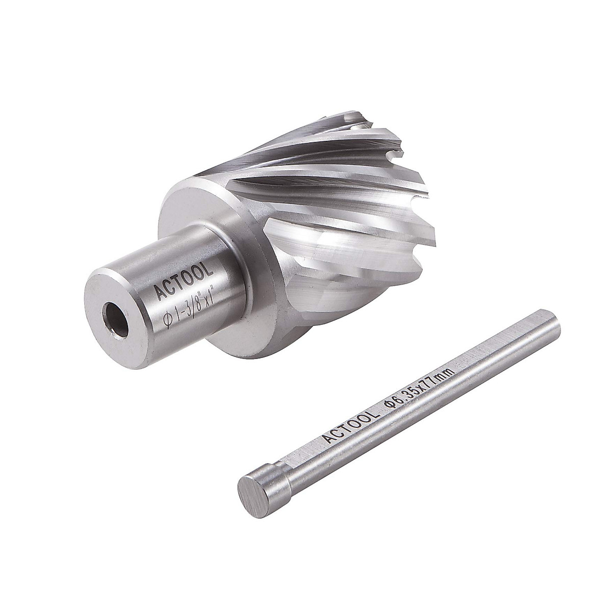 ACTOOL 1-3/8" Diameter × 1" Depth of Cut HSS ANNULAR CUTTER with 3/4'' Weldon Shank