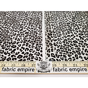 Transparent Leopard Animal Print Plastic Vinyl Upholstery Fabric / 30 Gauge / 54" Wide/Sold by The Yard (Clear)