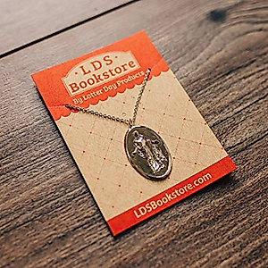 Silver LDS Christus Statue Pendant Necklace Inspirational Statue of Jesus Christ Necklace