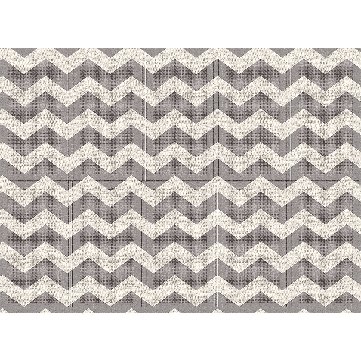 Parklon Portable Play Mat - Double-Sided ABC + Zig Zag (78.7 x 55.1 x 0.4")